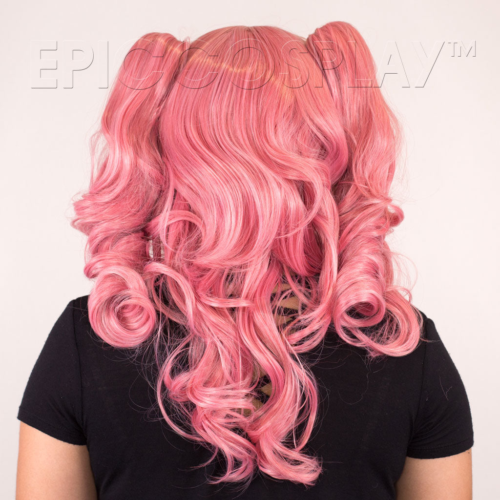 Maia - Princess Pink Mix Curly Cosplay Wig Set