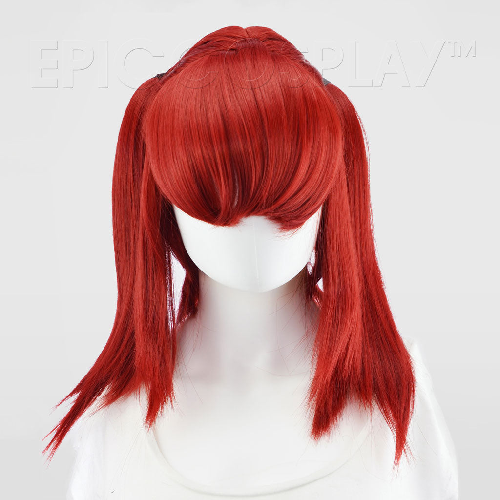 Gaia - Dark Red Pigtail Wig