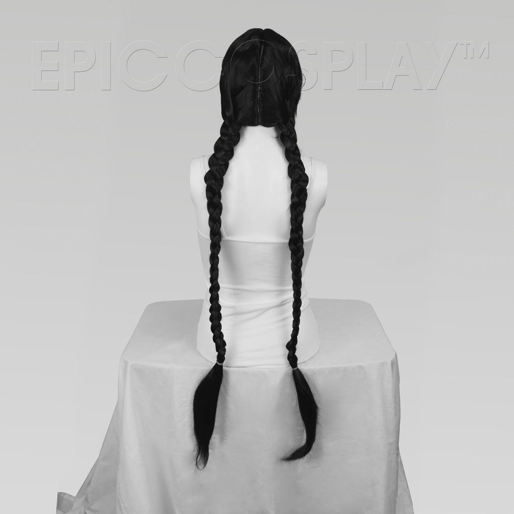 Harmonia - Black Braided Cosplay Wig
